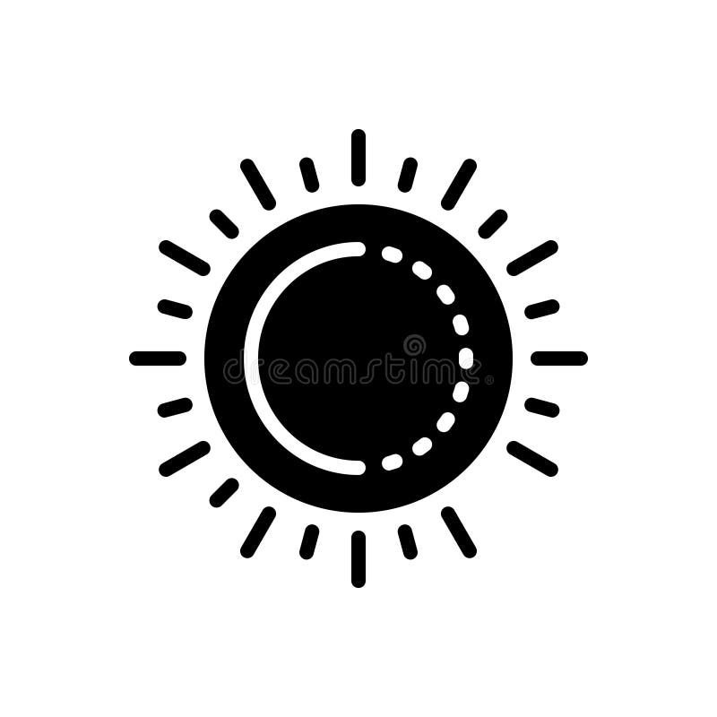 Adjust Brightness Settings Outline Icon. Signs and Symbols Can Be Used ...