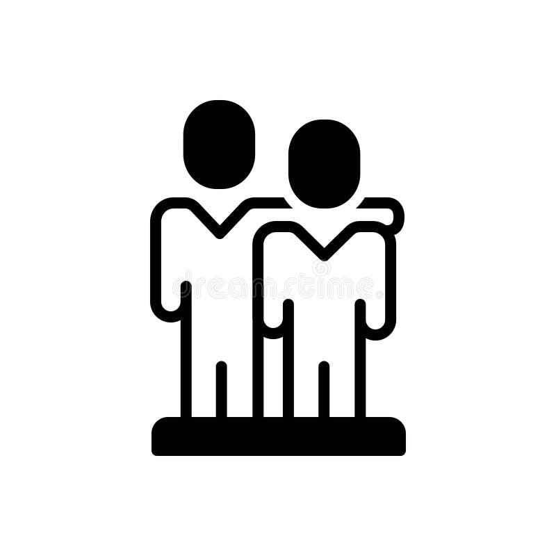 Black Solid Icon for Convinced, Downstage and Persuade Stock ...