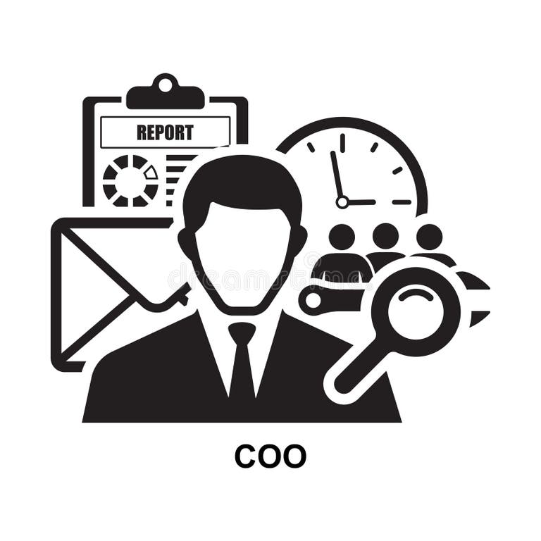 Coo Icon. Chief Operating Officer Acronym Isolated on Background Stock ...