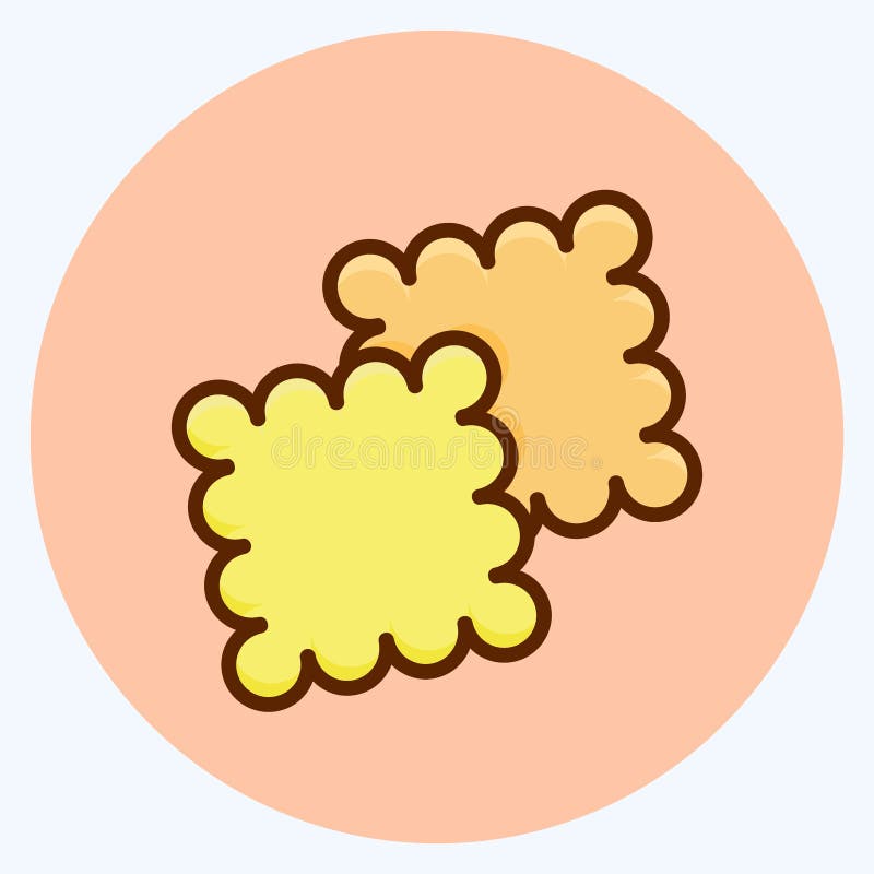 Icon Cookies. Suitable for Bakery Symbol. Flat Style. Simple Design ...