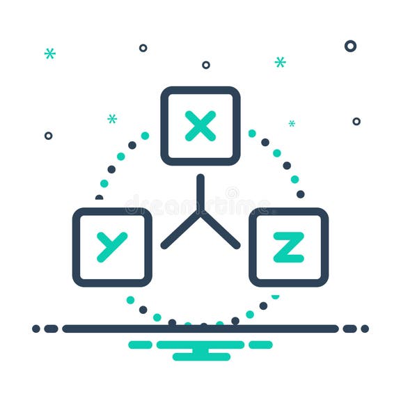 Mix Icon for Coordinates, Harmonize and Bring Stock Vector ...