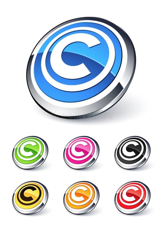 Icon copyright stock vector. Illustration of concept - 11954475