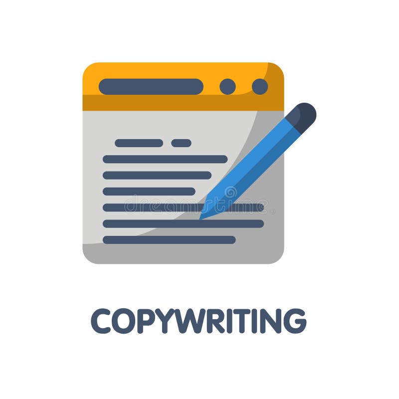 Icon of copywriting stock vector. Illustration of logo - 81368018