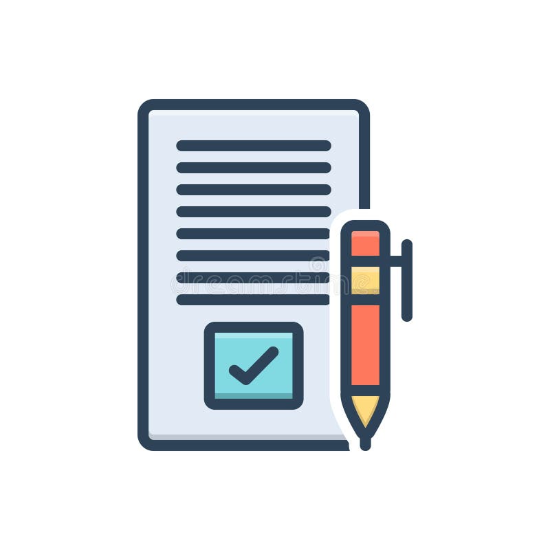 Color Illustration Icon for Corrections, Reform and Correction Stock ...