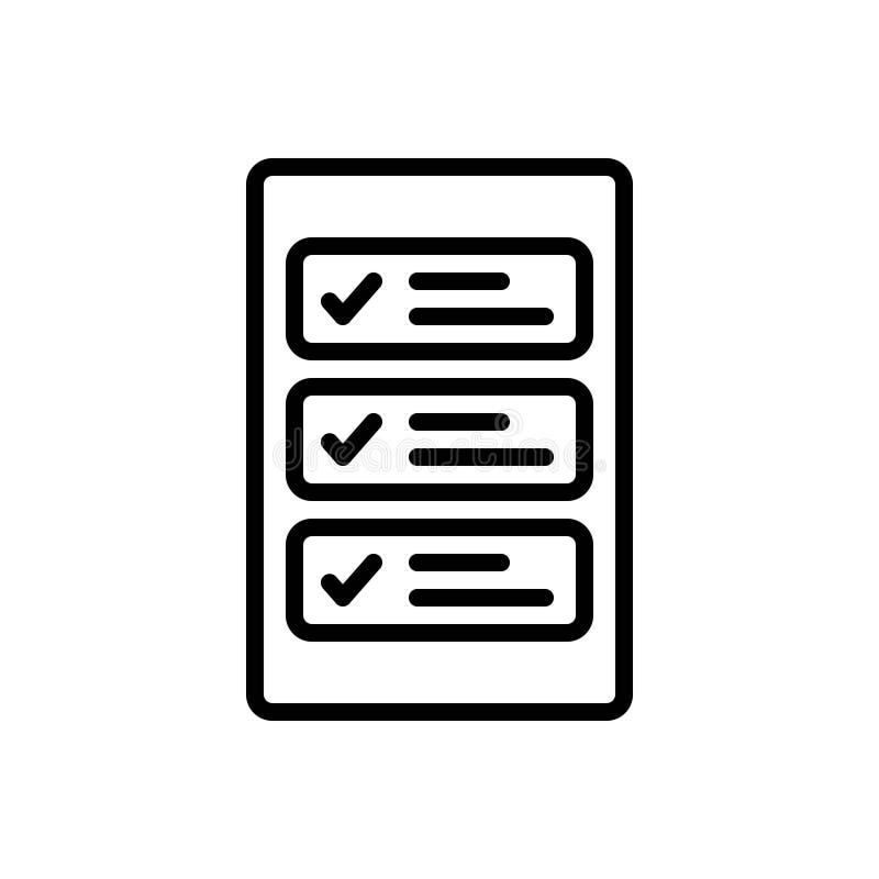 Black Line Icon for Correctly, Accurately and Right Stock Vector ...