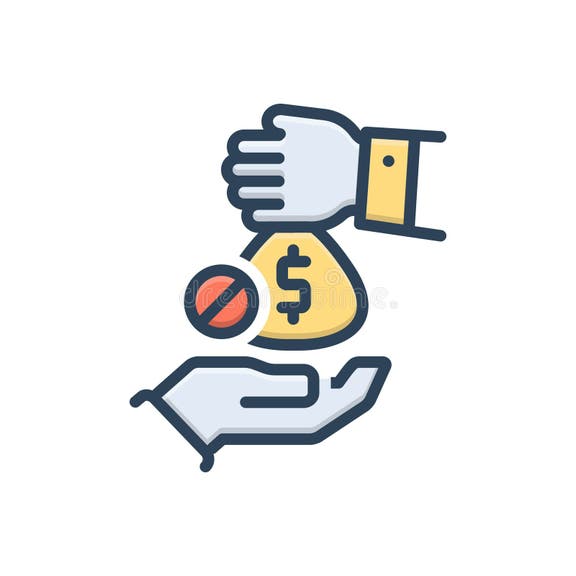 Color Illustration Icon for Corruption, Against and Bribery Stock ...