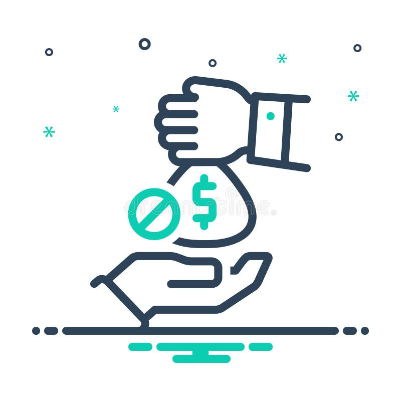 Mix Icon for Corruption, Against and Bhrashtachar Stock Vector ...