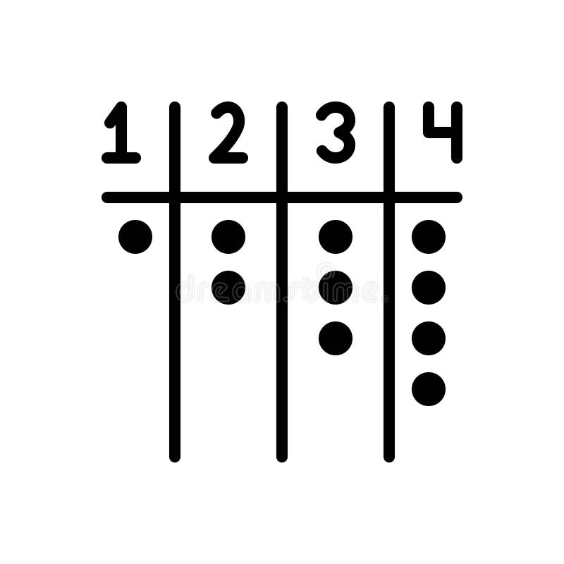 Black Solid Icon for Count, Calculation and Computation Stock Vector ...