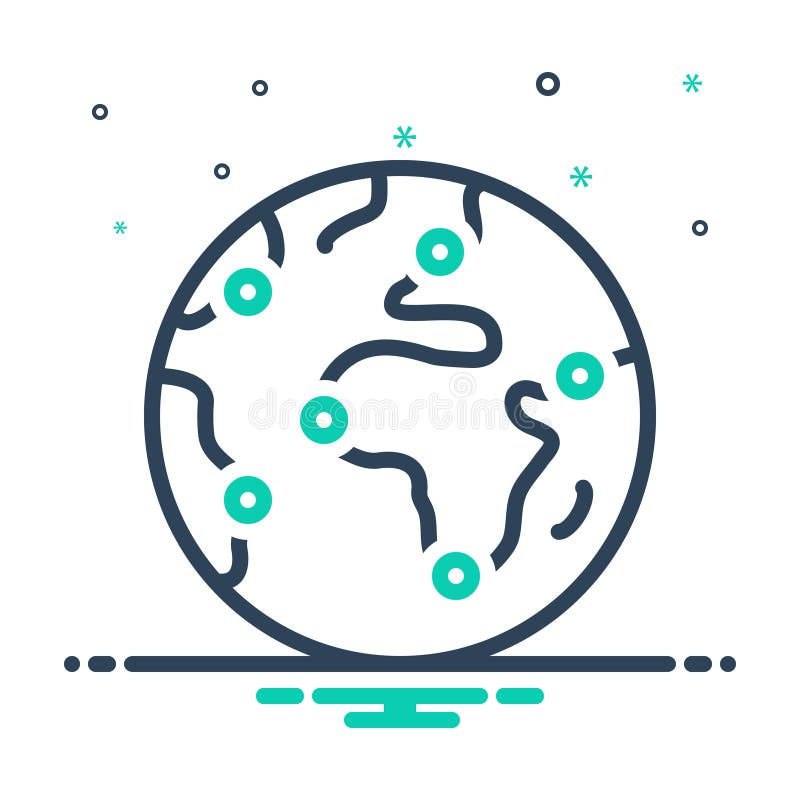 Mix Icon for Counties, Territory and Region Stock Vector - Illustration ...