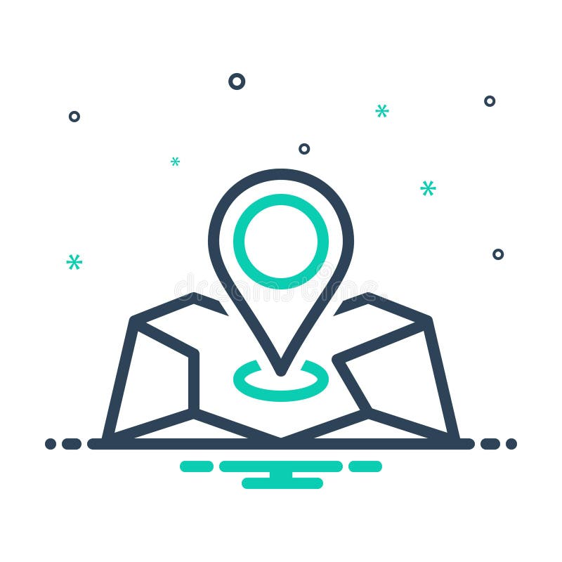 Mix Icon for County, Territory and Location Stock Vector - Illustration ...