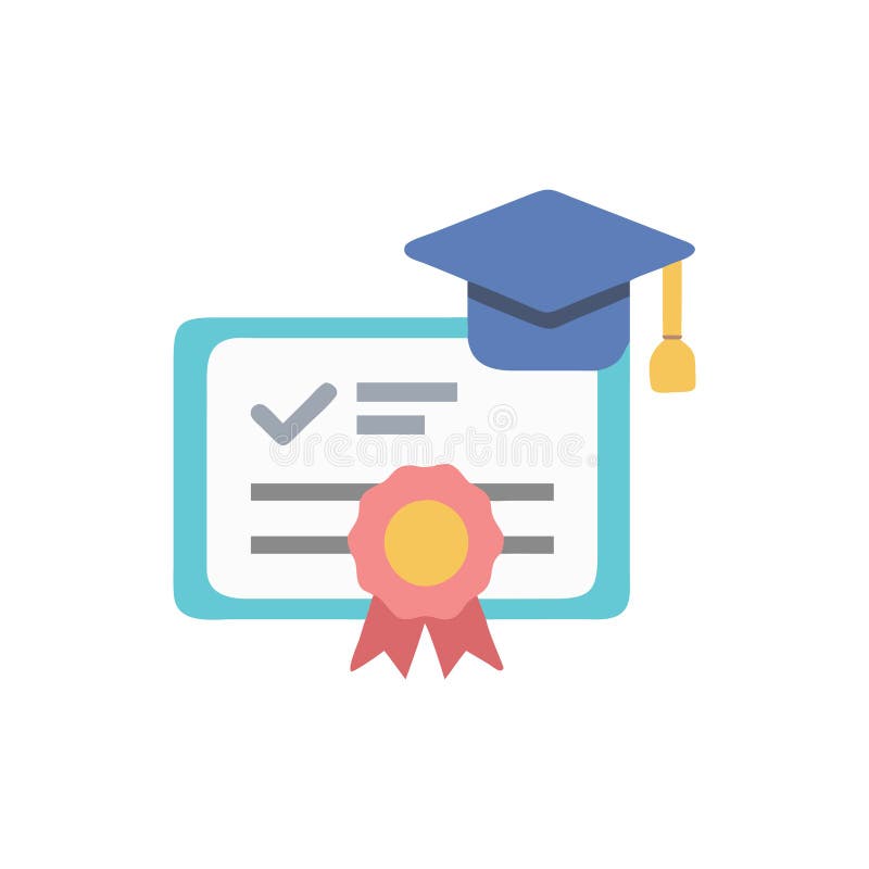 Course Completion Badge Icon for Learning Recognition Stock ...