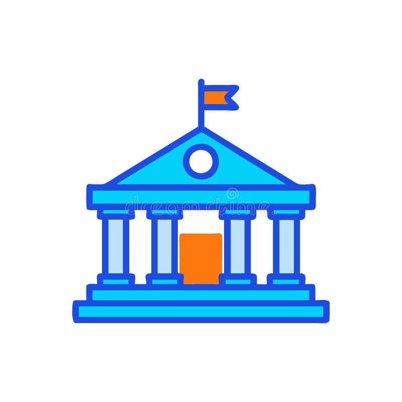 Icon Symbolizing Courthouses Stock Illustrations – 1 Icon Symbolizing ...