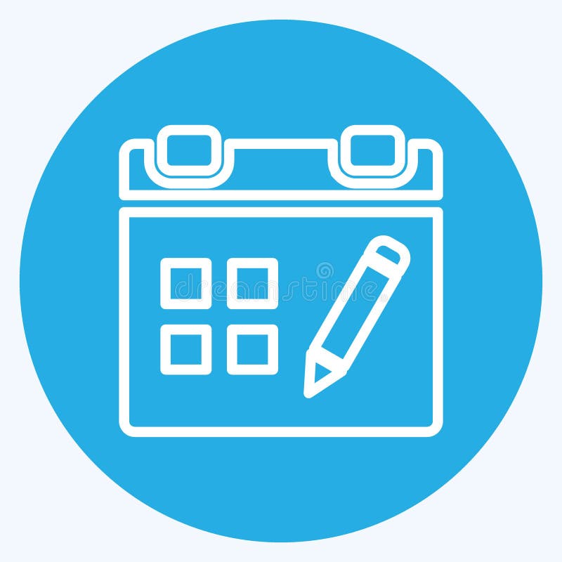 Icon Create Event. Suitable for User Interface Symbol. Blue Eyes Style ...