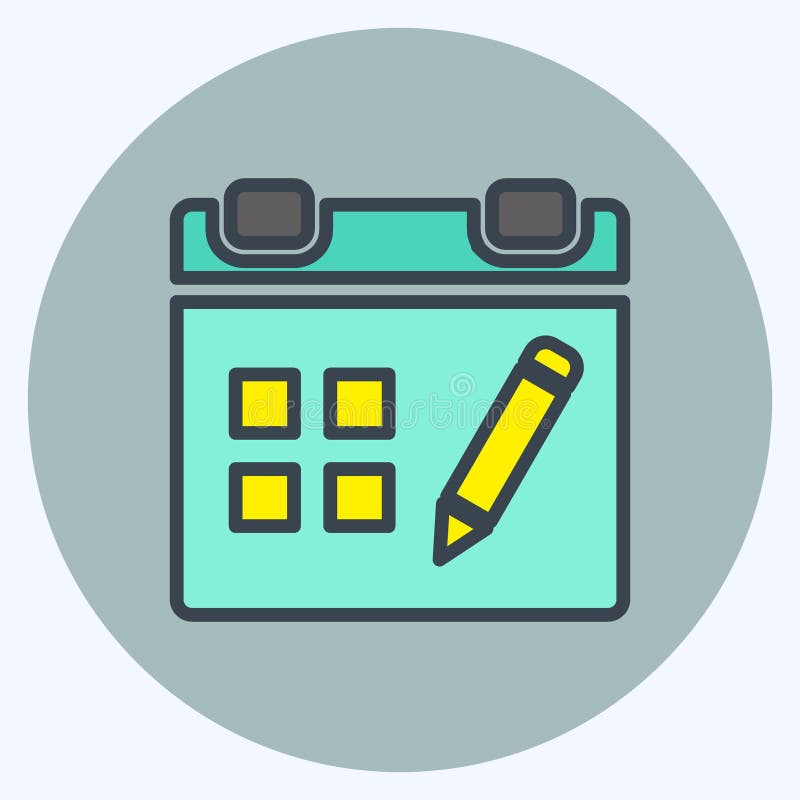 Icon Create Event. Suitable for User Interface Symbol. Color Mate Style ...