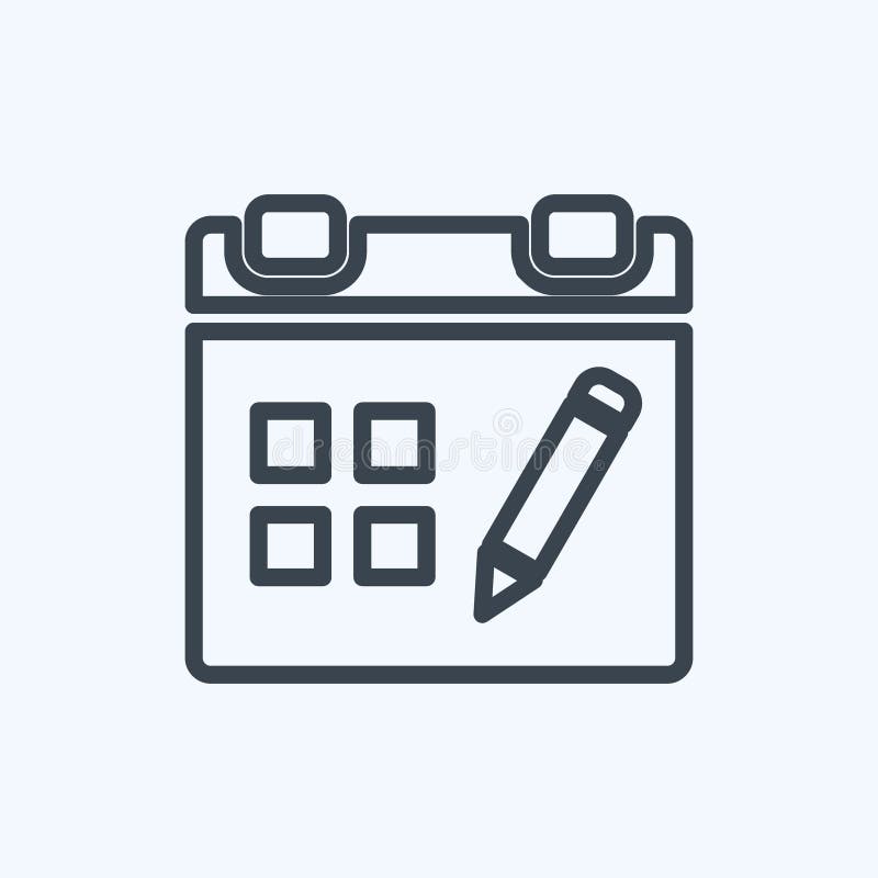 Icon Create Event. Suitable for User Interface Symbol. Line Style ...