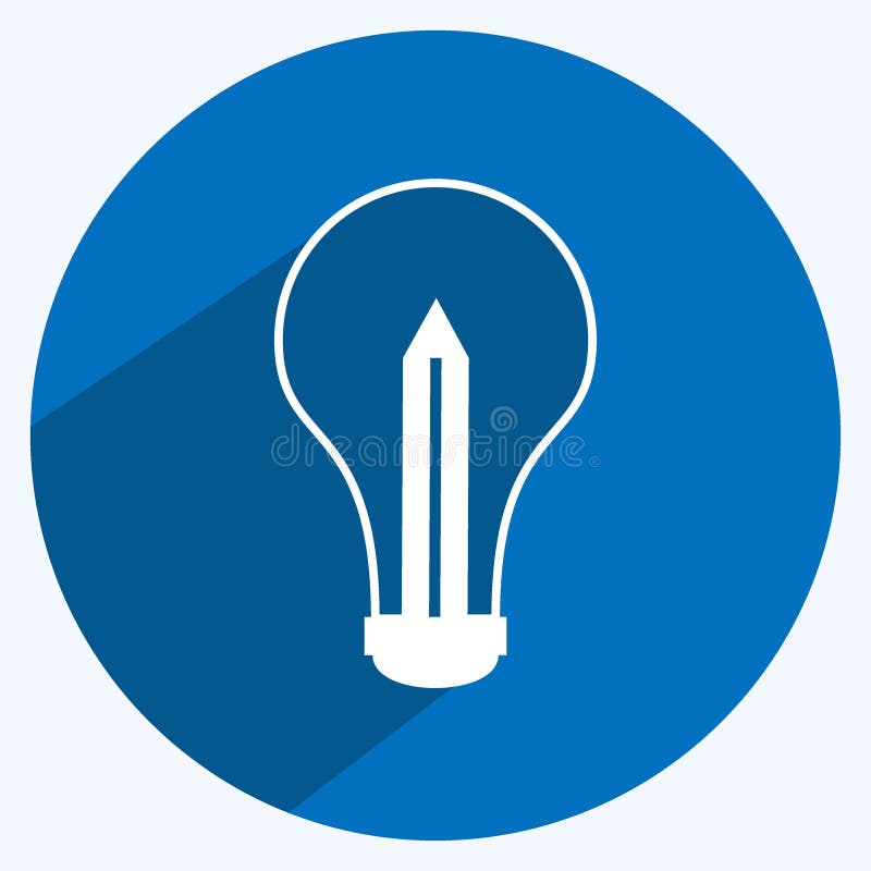 Icon Creative Process. Suitable for Digital Web Symbol. Long Shadow ...
