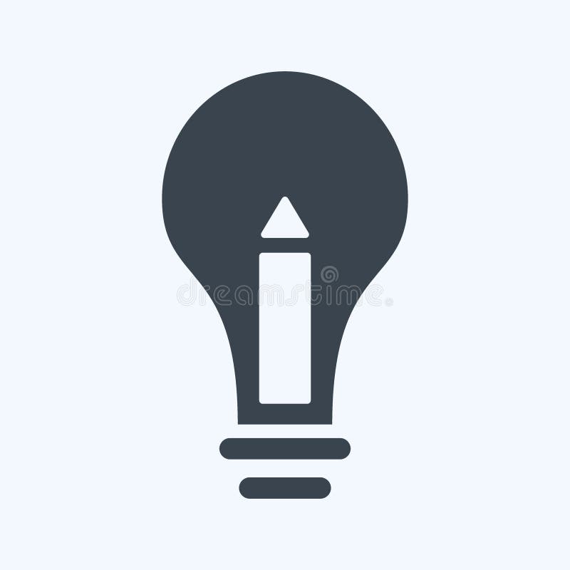 Icon Creative Process. Suitable for Education Symbol. Glyph Style ...