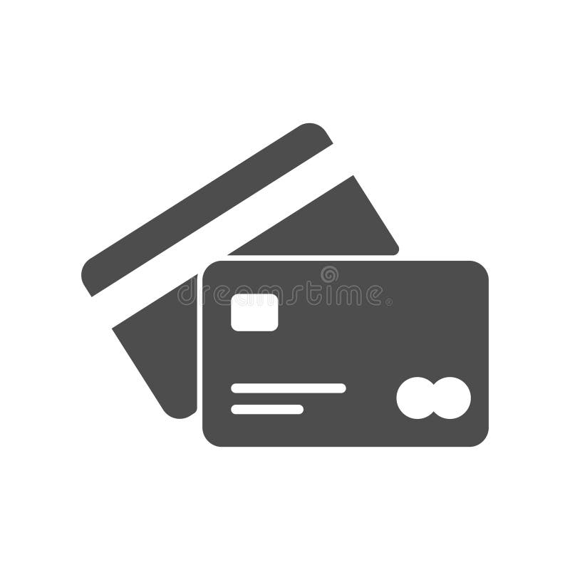 Icon of a Credit or Debit Bank Card. a Site or Application Interface ...
