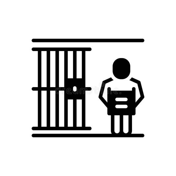 Black Solid Icon for Crime, Offense and Wrong Stock Vector ...