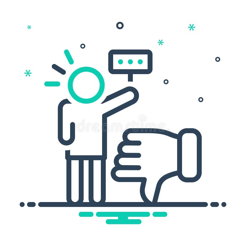 Mix Icon for Critic, Authority and Commentator Stock Vector ...