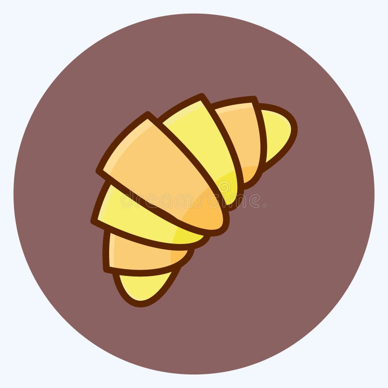 Icon Croissant. Suitable for Bakery Symbol. Flat Style. Simple Design ...