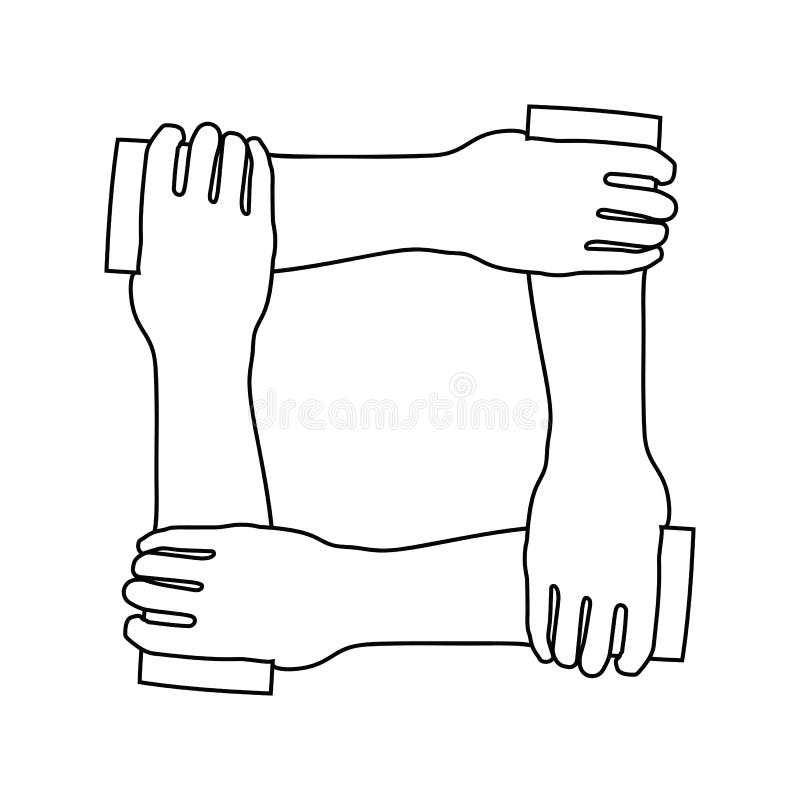 Icon of Crossed hands stock vector. Illustration of office - 124236089