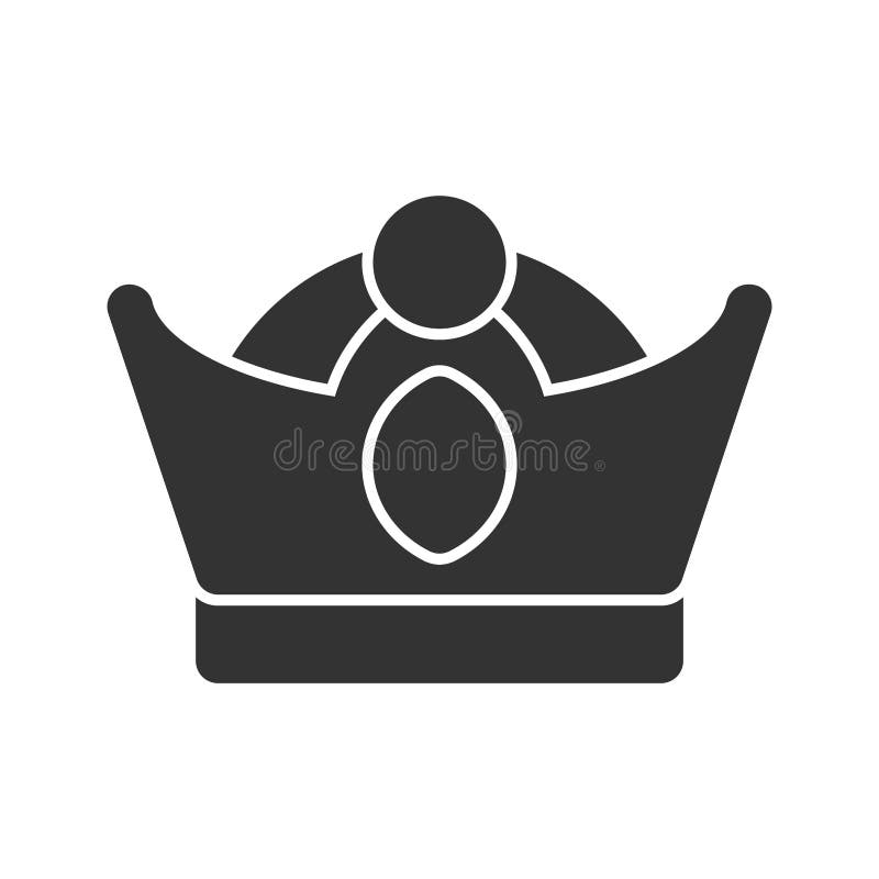 Icon Crown in Glyph Style. Vector Illustration and Editable Stroke ...