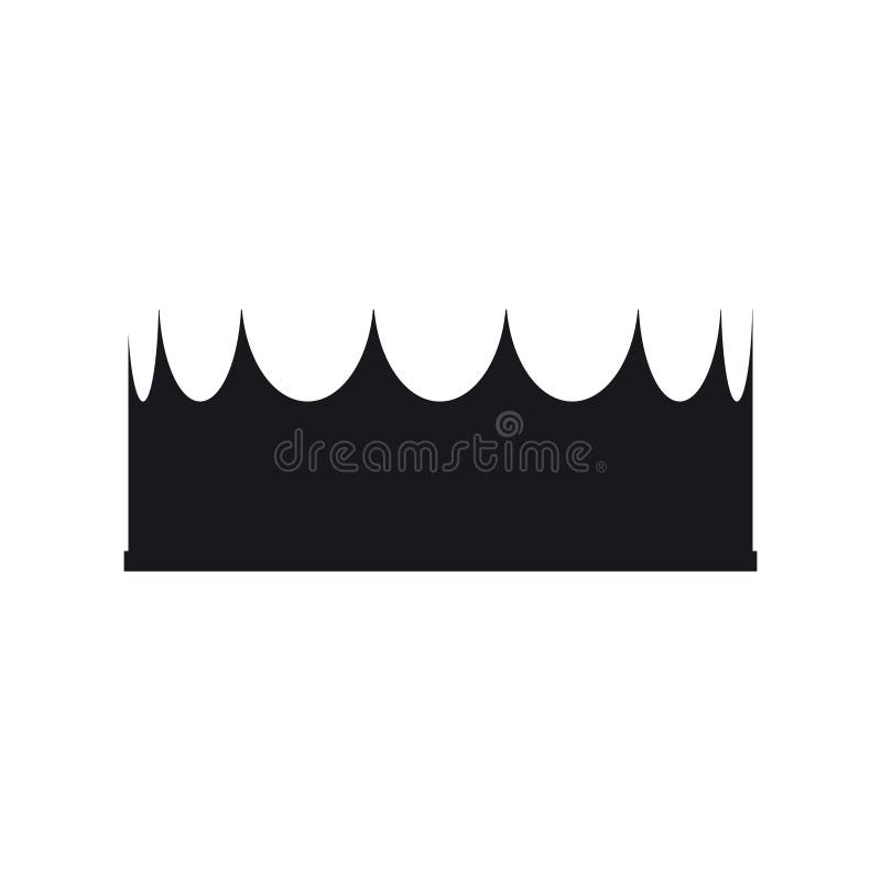 Icon Crown. Simple Black Icon Stock Vector - Illustration of isolated ...