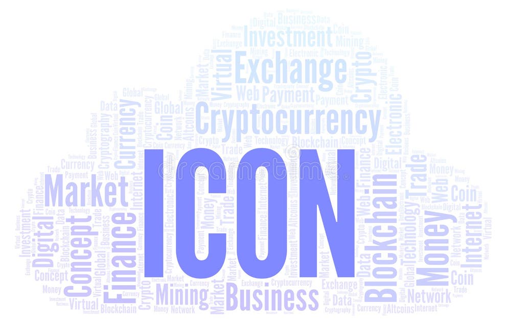 Icon Cryptocurrency Coin Word Cloud. Stock Illustration - Illustration ...