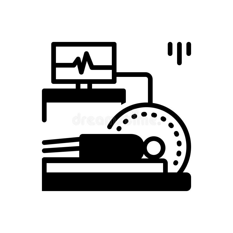 Black Solid Icon for Ct Scan, Mri and Technology Stock Vector ...