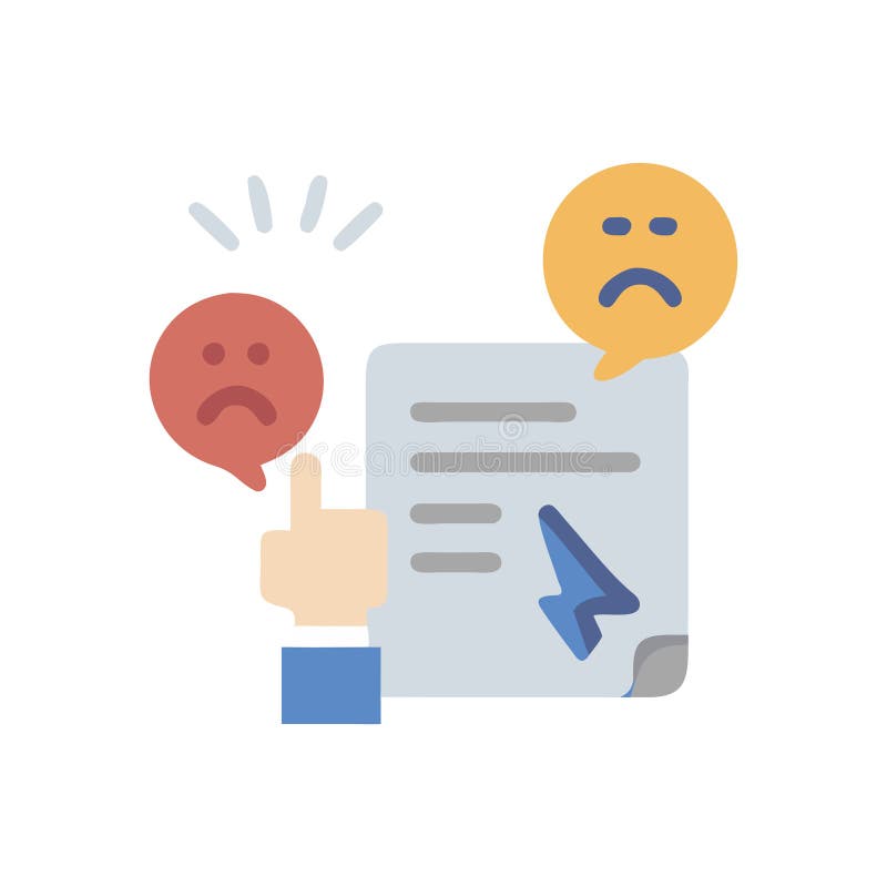 Icon for Customer Feedback and Issues Stock Illustration - Illustration ...