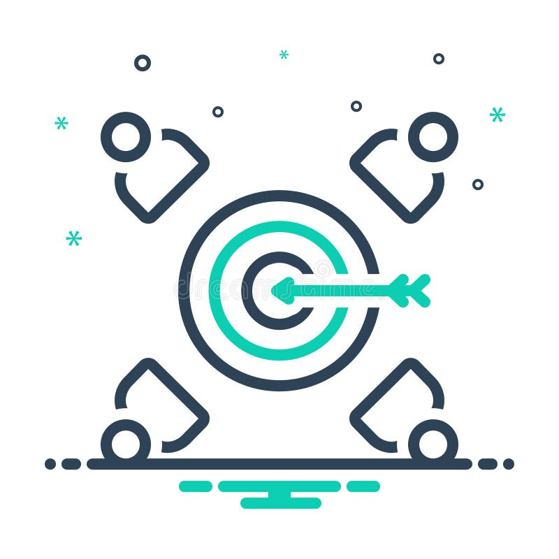 Mix Icon for Consumer, User and Purchaser Stock Illustration ...