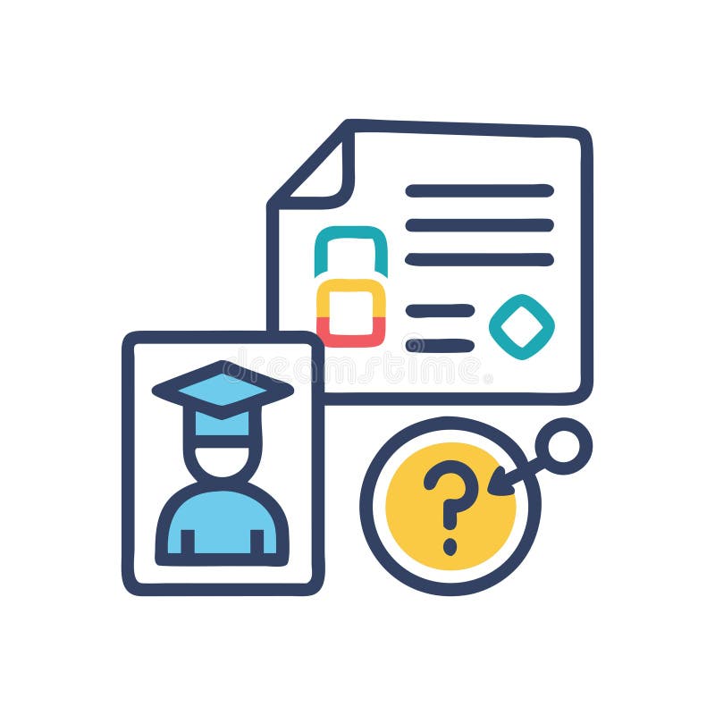 Icon for Customized Learning Plans Stock Vector - Illustration of icon ...