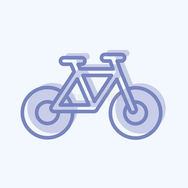 Icon Cycling. Suitable for Education Symbol. Two Tone Style. Simple ...