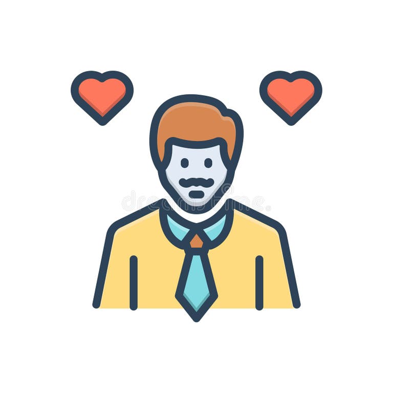 Color Illustration Icon for Daddy, Male Parent and Poppa Stock Vector ...