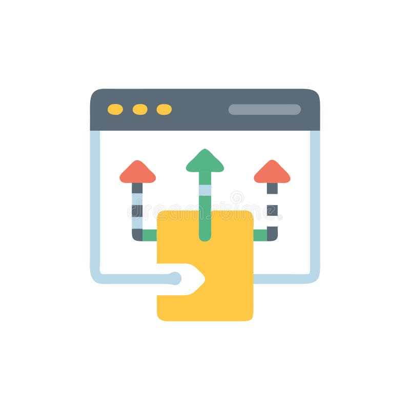 Icon of Data Compression for File Management Stock Photo - Illustration ...