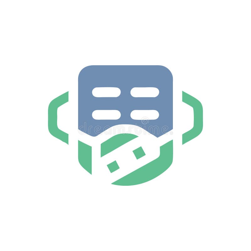 Icon of Data Masking for Security Stock Image - Illustration of data ...