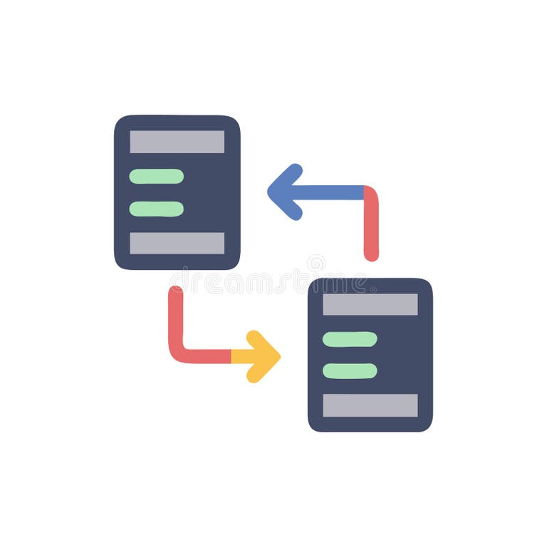 Icon of Data Transfer for Seamless Integration Stock Photo ...