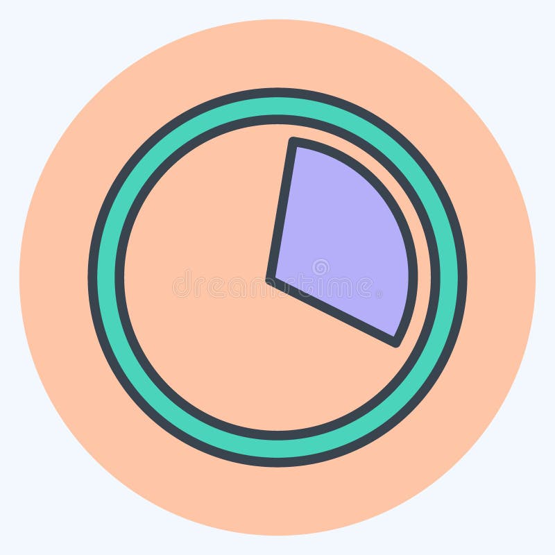 Icon Data Usage. Suitable for Mobile Apps Symbol. Color Mate Style ...