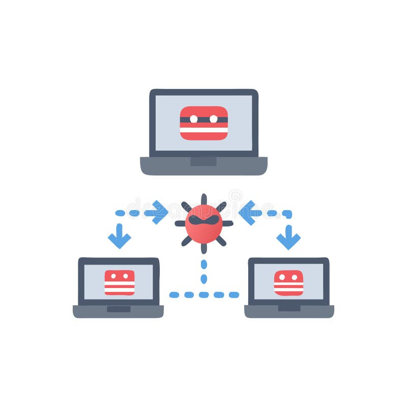 DDOS Attack, Hacker Bomb. Denial of Service. Vector Stock Illustration ...