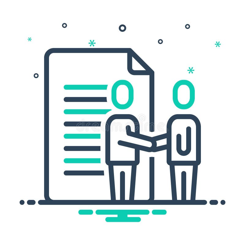 Mix Icon for Dealing, Transaction and Business Stock Vector ...