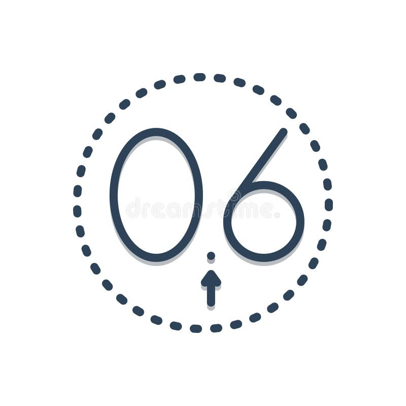 Color Illustration Icon for Decimal, Metrical and Number Stock Vector ...