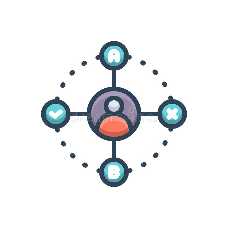 Mix Icon for Brainstorming, Deliberate and Conceptualize Stock Vector ...