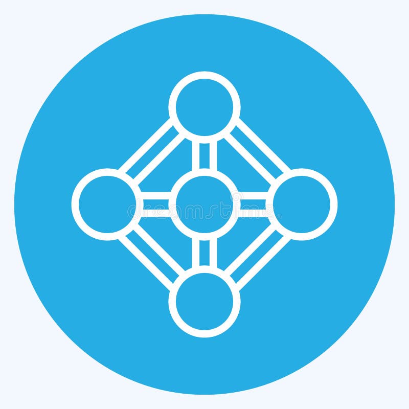 Icon Deep Learning. Suitable for Data Analytics Symbol. Blue Eyes Style ...