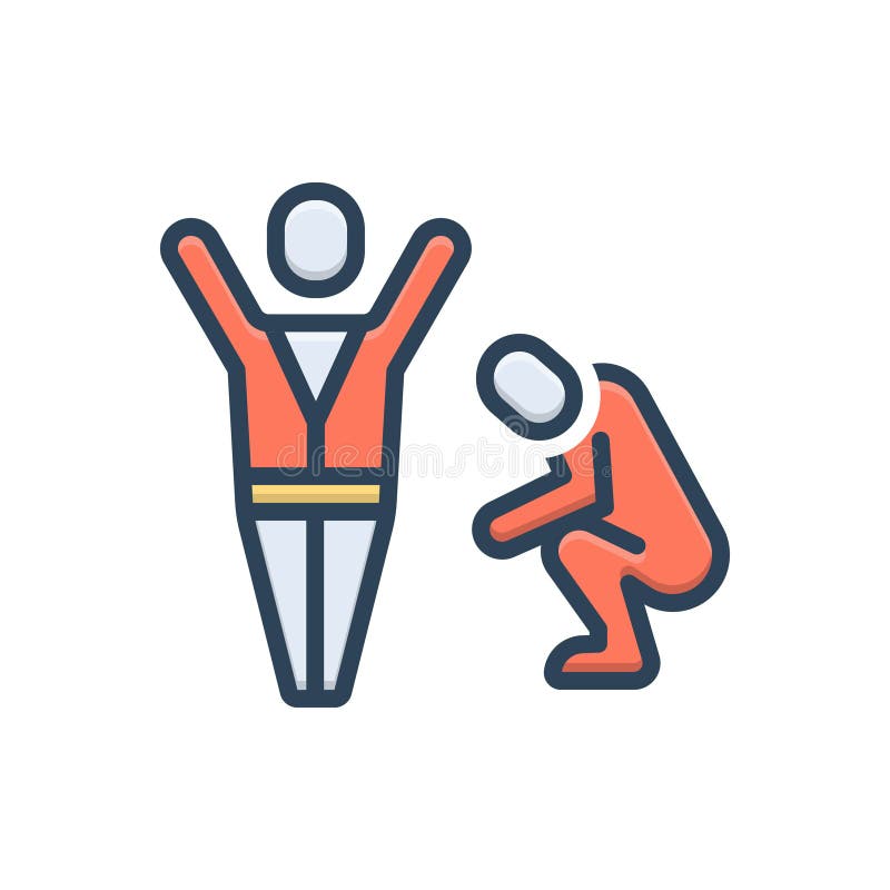 Color Illustration Icon for Defeat, Conquer and Champion Stock Vector ...