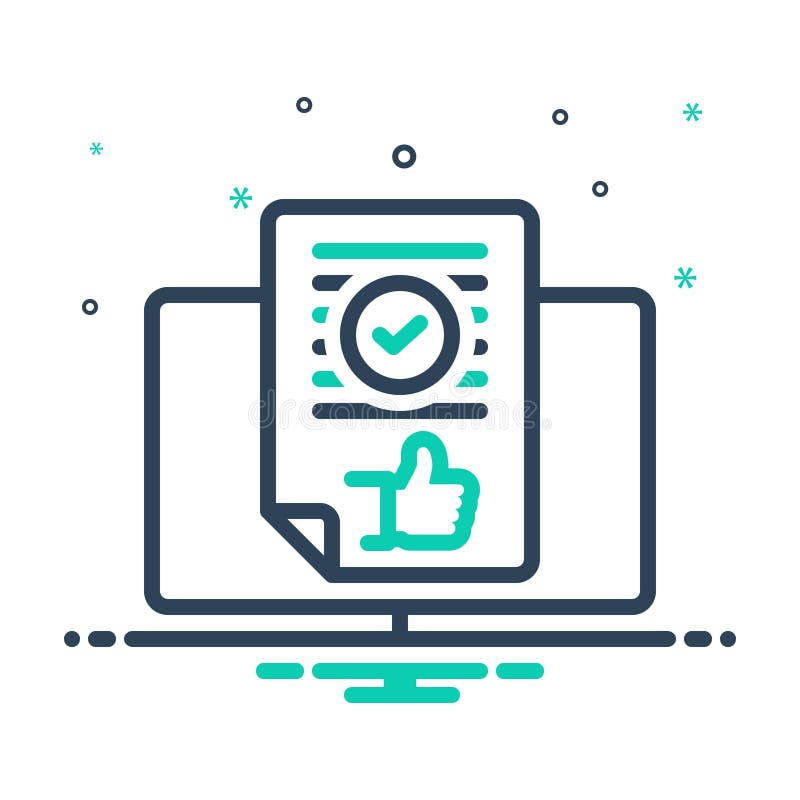 Mix Icon for Definitely, Certainly and Surely Stock Illustration ...