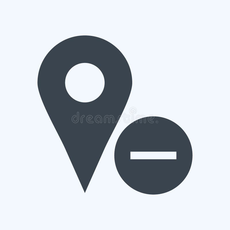 Icon Delete Location. Suitable for User Interface Symbol. Glyph Style ...