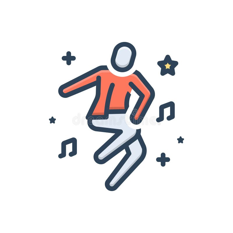 Color Illustration Icon for Delight, Happiness and Pleasure Stock ...