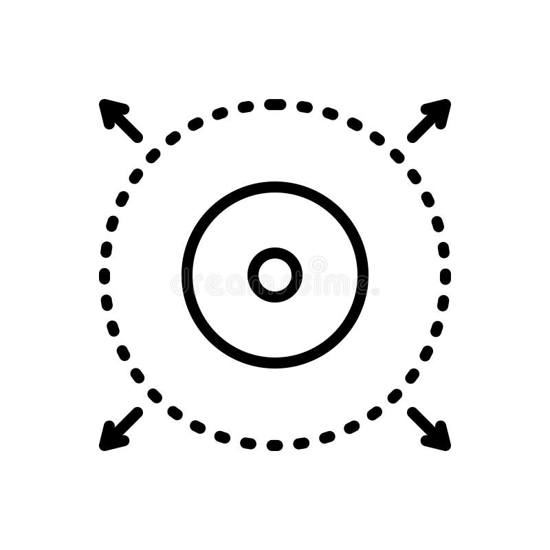 Mix Icon for Delimit, Delimitate and Define Stock Vector - Illustration ...