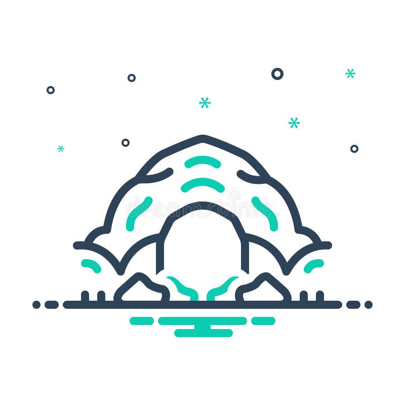 Mix Icon for Den, Cave and Animal Stock Vector - Illustration of cave ...